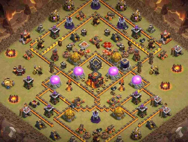 61+ Best TH10 War Base Links 2024 Anti-Everything Defense